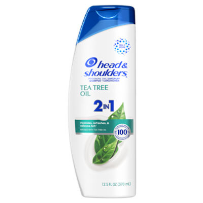 Head & Shoulders Tea Tree Oil 2in1 Dandruff Shampoo + Conditioner, 12.5 ...