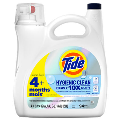Tide Hygienic Clean Heavy Duty 10x Free Liquid Laundry Detergent ...