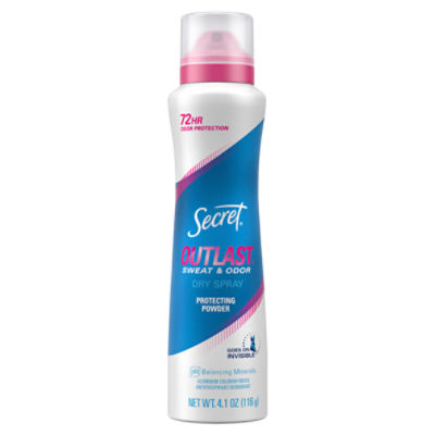 Secret Outlast Protecting Powder Sweat & Odor Dry Spray Antiperspirant ...