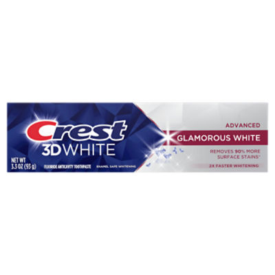 Crest 3D White Advanced Glamorous White Fluoride Anticavity Toothpaste ...