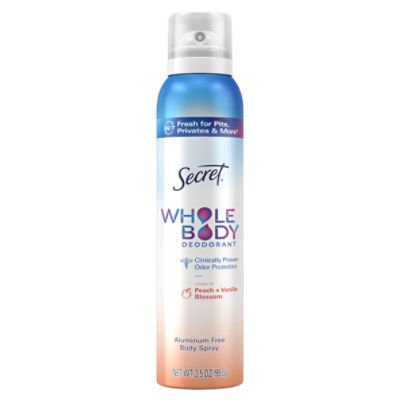 Secret Whole Body Deodorant Body Spray, 3.5 oz - ShopRite