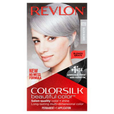 Revlon ColorSilk Beautiful Color 82B Silver Blonde Permanent Haircolor ...