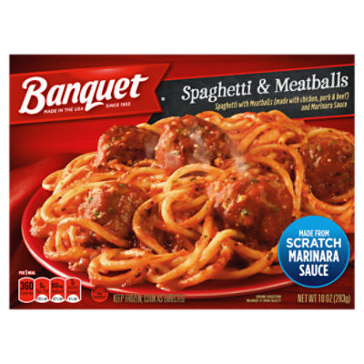Banquet Spaghetti & Meatballs, 10 oz - ShopRite