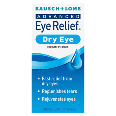 Bausch + Lomb Advanced Eye Relief Dry Eye Lubricant Eye Drops, 0.5 fl ...