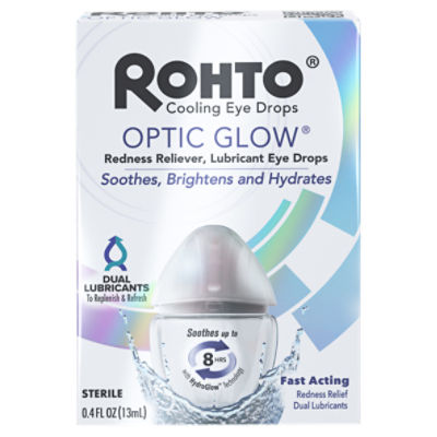 Rohto Optic Glow Cooling Eye Drops, 0.4 fl oz - ShopRite