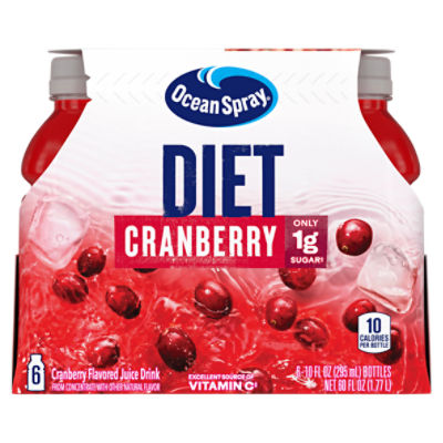 Ocean Spray Diet Cranberry Juice Drink 10 Fl Oz 6 Count