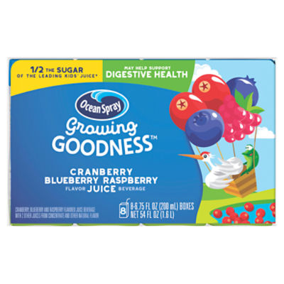 Ocean Spray Growing Goodness Juice Beverage, 6.75 fl oz, 8 count