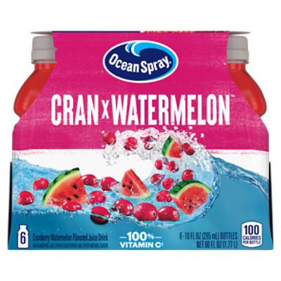 Ocean Spray Cran-Watermelon Juice Drink, 10 fl oz, 6 count - ShopRite