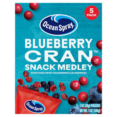 Ocean Spray Blueberry Cran Snack Medley, 1 oz, 5 count - ShopRite