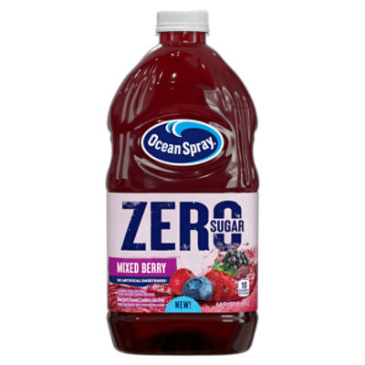 Ocean Spray Zero Sugar Mixed Berry Flavored Cranberry Juice Drink, 64 ...