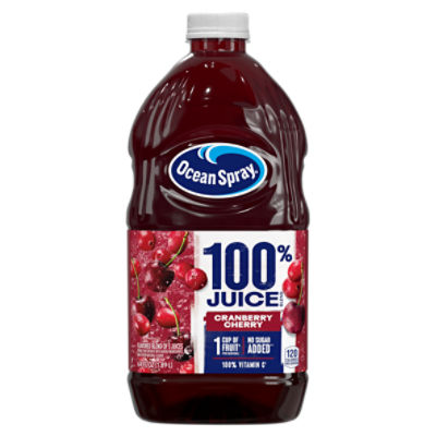 Ocean Spray Cranberry Cherry 100% Juice Blend, 64 fl oz - ShopRite