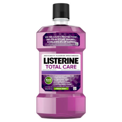 LISTERINE Total Care Fresh Mint Anticavity Fluoride Mouthwash, 16.9 fl oz