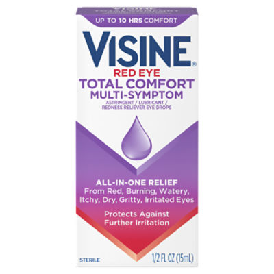 Visine Red Eye Total Comfort Multi-Symptom, Eye Drops