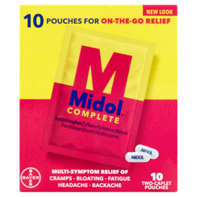 Midol Complete Caplet Pouches, 10 count - ShopRite