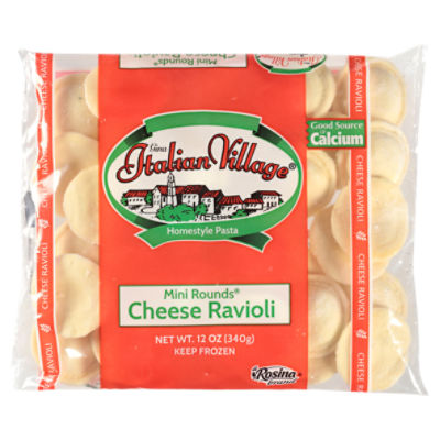 Italian Village Mini Round Cheese Ravioli Homestyle, Pasta
