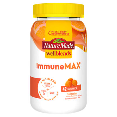 Nature Made Wellblends ImmuneMax Tangerine Dietary Supplement, 42 count ...