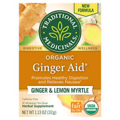 Traditional Medicinals Ginger Aid Organic, Herbal Supplement