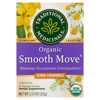 Traditional Medicinals Smooth Move Organic Senna Chamomile Herbal ...