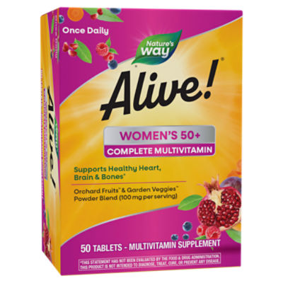 Nature's Way Alive! Women's 50+ Complete Multivitamin Supplement, 50 ...