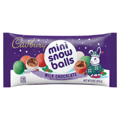 CADBURY Mini Snowballs Milk Chocolate with a Crisp Sugar Shell ...