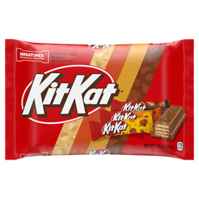 KIT KAT® Miniatures Milk Chocolate Wafer Halloween Candy Bag, 10 oz ...