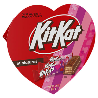 KIT KAT® Miniatures Milk Chocolate Wafer Valentine's Day Candy Gift Box ...