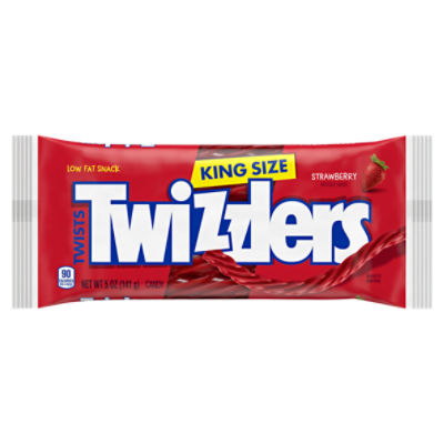 TWIZZLERS Twists Strawberry Flavored King Size Licorice Style, Candy ...