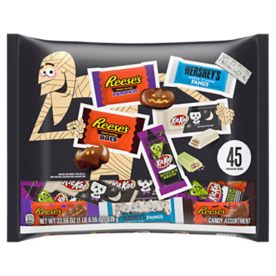 REESE'S, HERSHEY'S and KIT KAT® Snack Size Halloween Candy, 22.55 oz