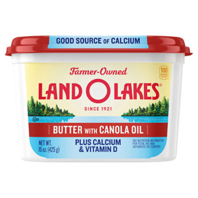 Land O Lakes Butter with Canola Oil Plus Calcium & Vitamin D, Spread