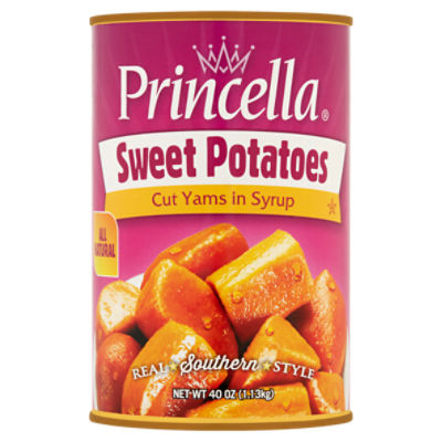 Princella Cut Yams in Syrup Sweet Potatoes, 40 oz - ShopRite