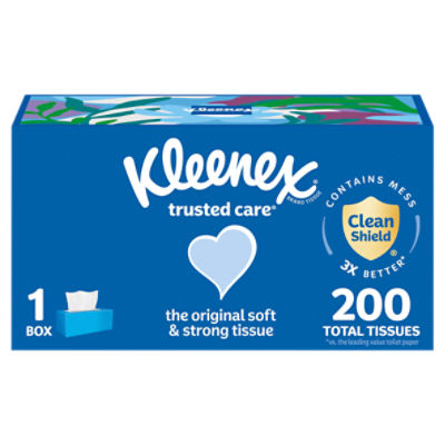 Kleenex Trusted Care Facial Tissues Flat Box 2 Ply - Fairway