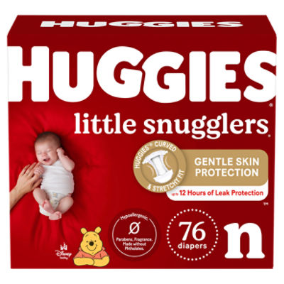 Huggies Little Snugglers Baby Diapers, Size Newborn (up to 10 lbs), 76 Ct - ShopRite
