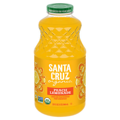 Santa Cruz Organic Peach Lemonade, 32 fl oz
