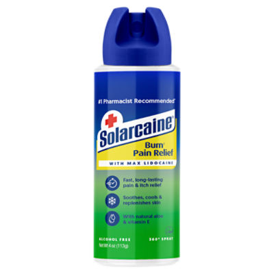 Solarcaine Burn Pain Relief with Max Lidocaine, 4 oz - ShopRite