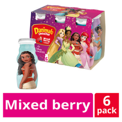 Danimals Smoothie Mixed Berry Dairy Drink Multi-Pack, 6 Ct, 3.1 ounce ...