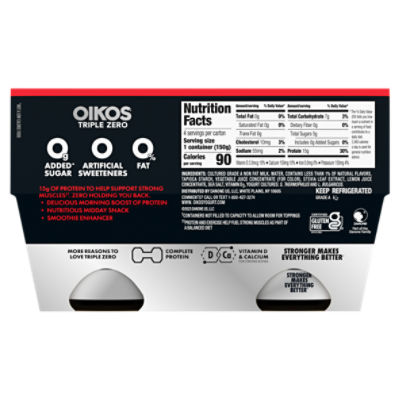 Dannon Triple Zero Yogurt Nutrition Facts Besto Blog