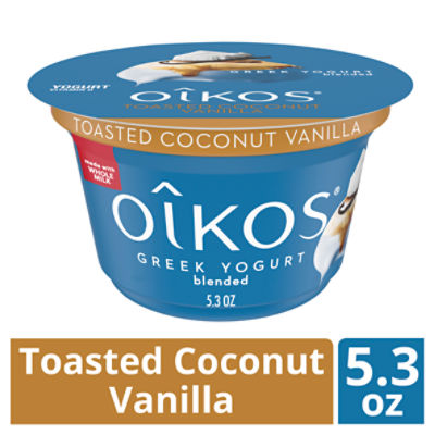 Oikos Blended Toasted Coconut Vanilla Greek Yogurt, 5.3 oz