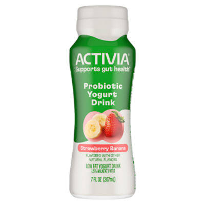 Activia Strawberry Banana Flavor Probiotic Yogurt Drink, 7 fl oz
