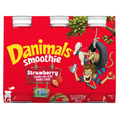 Danimals Strawberry Flavor, Smoothie
