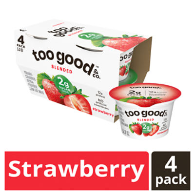 Two Good Strawberry Low Fat Lower Sugar Gluten Free Greek Yogurt, 5.3 ...