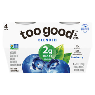 Too Good & Co. Good Save Blueberry Yogurt-Cultured Ultra-Filtered Low ...