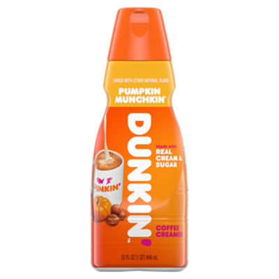 Dunkin' Pumpkin Munchkin Coffee Creamer, 32 fl oz - Dearborn