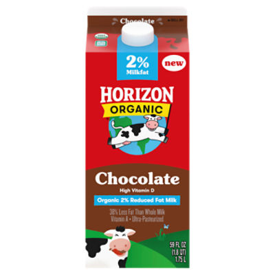 Horizon Organic 2% Milkfat Chocolate Milk, 59 fl oz - ShopRite