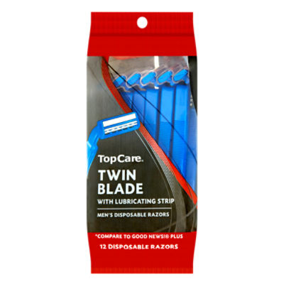 Top Care Twin Blade Men's Disposable Razors, 12 count - ShopRite