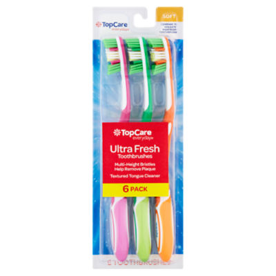 TopCare Everyday Soft Ultra Fresh Toothbrushes, 6 count - ShopRite