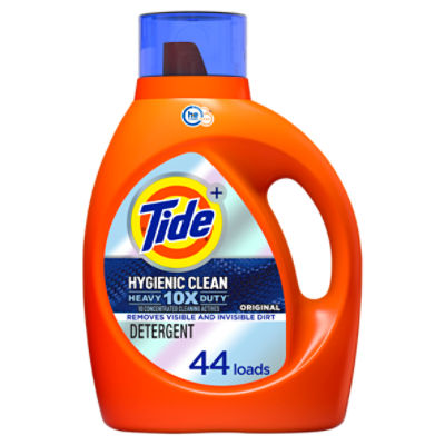 Tide Hygienic Clean Heavy 10x Duty Liquid Laundry Detergent, Original ...