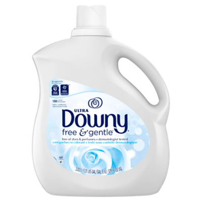 Downy Ultra Liquid Fabric Conditioner (Fabric Softener), Free & Gentle ...