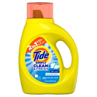 Tide Simply Clean & Fresh 2 in 1 Refreshing Breeze, Detergent