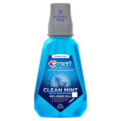 Crest Pro-Health Clean Mint CPC Antigingivitis/Antiplaque Oral Rinse, 8 ...