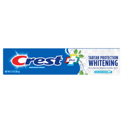 Crest Tartar Protection Whitening Fluoride Anticavity Toothpaste, 5.7 ...